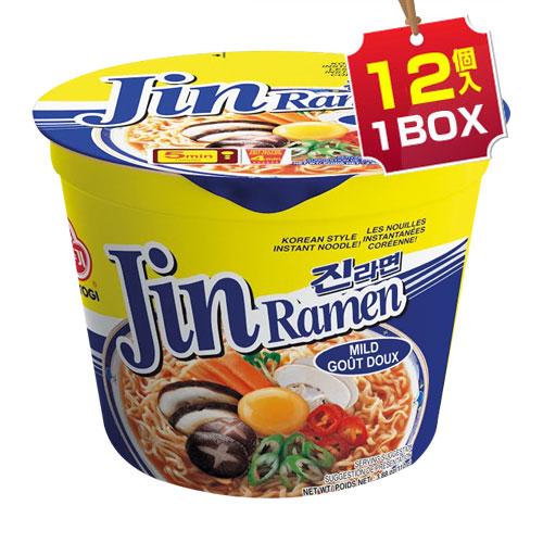 オットギ ジンラーメン ビッグカップ麺 マイルド 1BOX=110g×12個入 カップラーメン 韓国ラーメン インスタント 韓国食品 【まとめ買いお得★1個当り230円】 : 八道韓国食品 ...