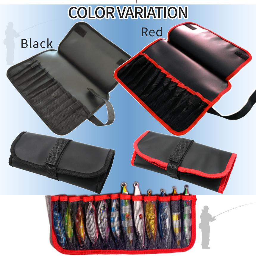 釣り ジグ 収納 バッグ ポータブル 巻物形 釣り鞄 ツールバッグ フィッシング ルアー鞄 ベイト タックルバッグ JIG 釣り道具 ...