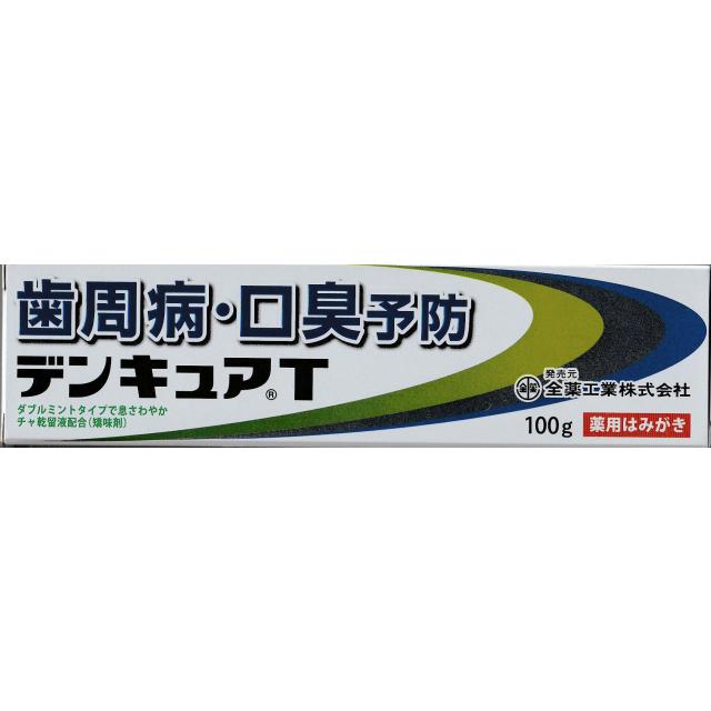 即日発送！(新)デンキュアT 100g 医薬部外品 薬用歯磨き粉 はみがき 全薬工業 : bugai00003 : ドラッグアロー - 通販 - Yahoo!ショッピング