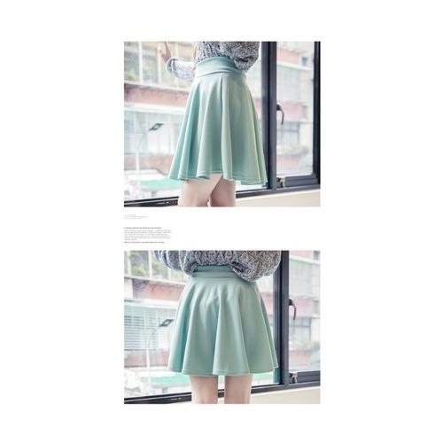 SALE セール 美脚ライン＆ドレープ!!フェミニン♪ウエストゴム/リラックスフレアミニスカート/ボトムス : 10011918 ...