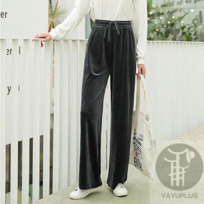 ワイドパンツ ガウチョパンツ ベロア レディース 春 秋 楽パン ワイドパンツ ガウチョパンツ ベロア レディース 春 秋 楽パン