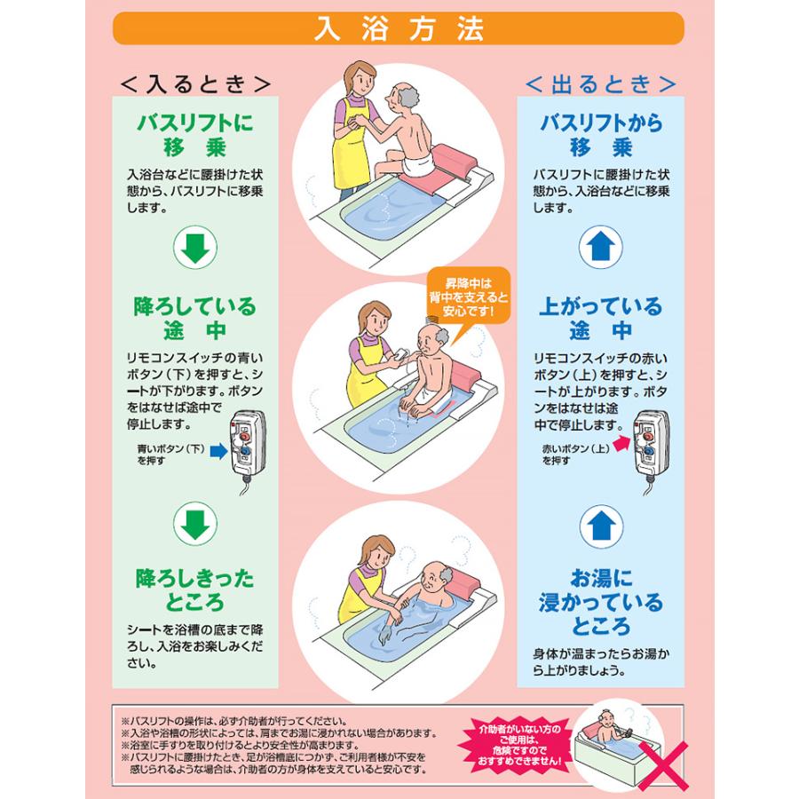 TOTO バスリフト 標準シート仕様 EWB101RS | 電動 昇降 浴槽 介護 入浴リフト 充電式 電池 浴室用 介護用品 リモコン付き ...