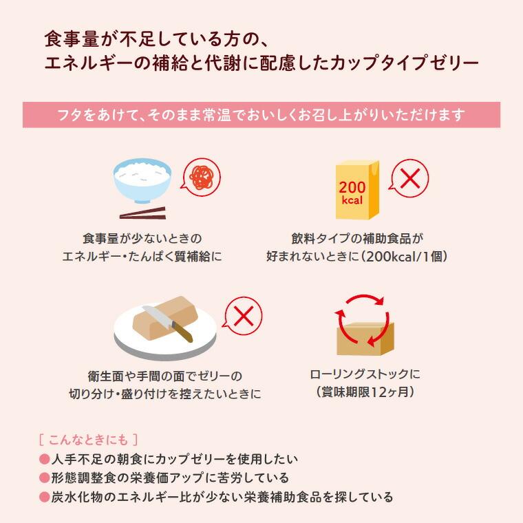 【今ならおまけ付き！】介護食 ゼリー エンジョイMCTゼリー200 ヨーグルト味 0658560 72g×24個入 森永乳業クリニコ │ 高カロリー 高齢者 栄養補給 栄養補助 ...