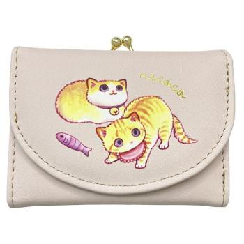 necoco がま口ミニ財布 A49-2 ベージュ |b03 : panfam - 通販 - Yahoo!ショッピング