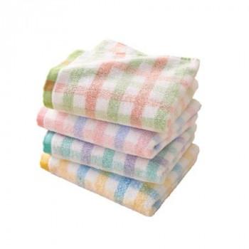 やわらかファインチェックフェイスタオル 4色組 SV-2316-4 |b03 : panfam - 通販 - Yahoo!ショッピング