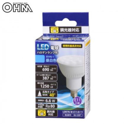 OHM LED電球 ハロゲンランプ形 広角タイプ E11 昼白色 LDR7N-W-E11/D 11 |b03 : panfam - 通販 - Yahoo!ショッピング
