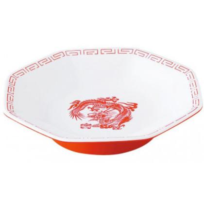 ENTEC エンテック CA-30 八角皿 (竜模様) 白/赤 |b03 : panfam - 通販 - Yahoo!ショッピング