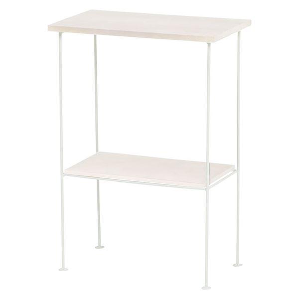 スチールラック/収納棚 (幅35cm ホワイト) 2段 スチール パイン集成材 KR-3841WH 『デポシリーズ』 (リビング) |b04 : b042201899 : panfam ...