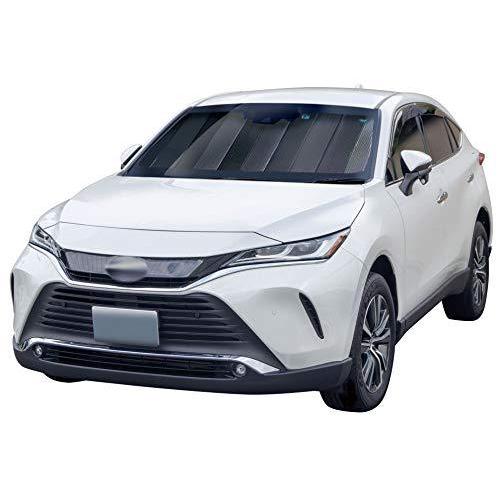クレトム(Cretom) トヨタ ハリアー専用シェード 2020年6月発売モデル フロントガラス日よけ 品番:SA-347 黒(外側面 ...