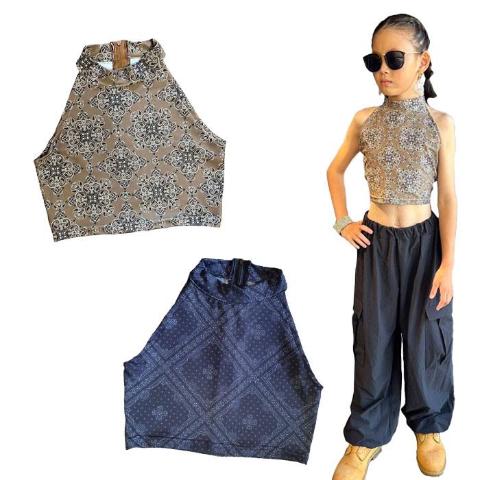 PANSY PANIC/パンジーパニック バンダナ柄ホルダーネックトップス サイズ110.120.130.140.150.160(M).170(L) : pansy panic - 通販 ...