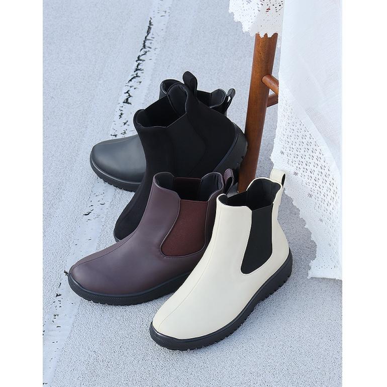 PANSY ブーツ レディース シンプル オシャレ サイドゴア ゴム 靴 3E パンジー pansy 生活防水 4810 : パンジーYahoo!店 - 通販 - Yahoo!ショッピング