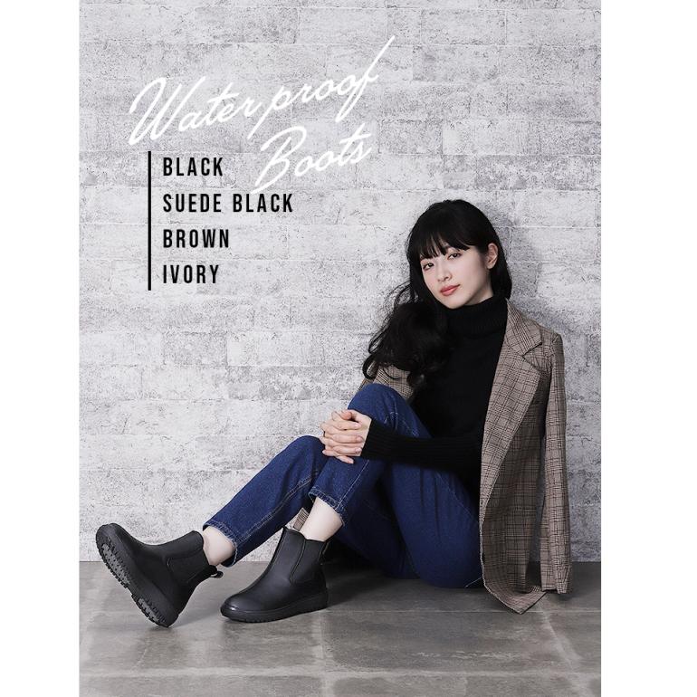 PANSY ブーツ レディース シンプル オシャレ サイドゴア ゴム 靴 3E パンジー pansy 生活防水 4810 : パンジーYahoo!店 - 通販 - Yahoo!ショッピング