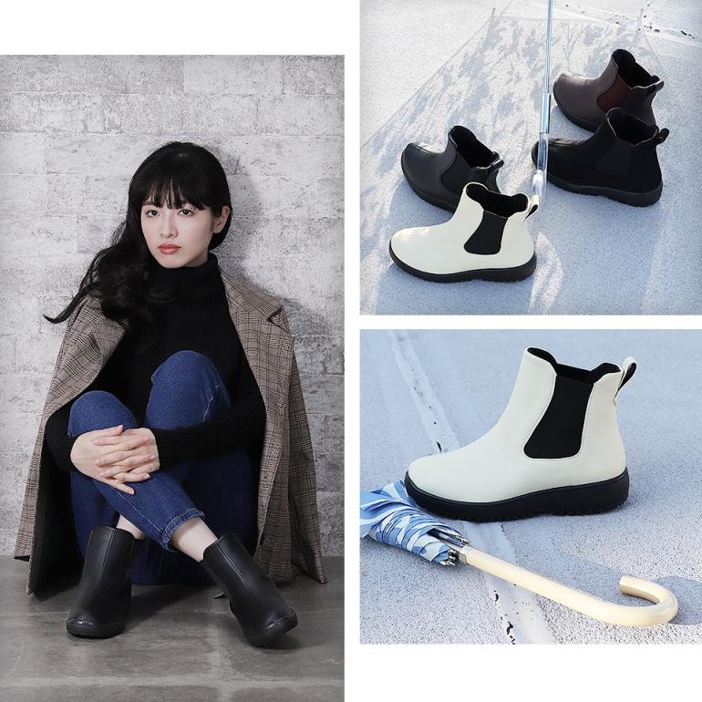 PANSY ブーツ レディース シンプル オシャレ サイドゴア ゴム 靴 3E パンジー pansy 生活防水 4810 : パンジーYahoo!店 - 通販 - Yahoo!ショッピング