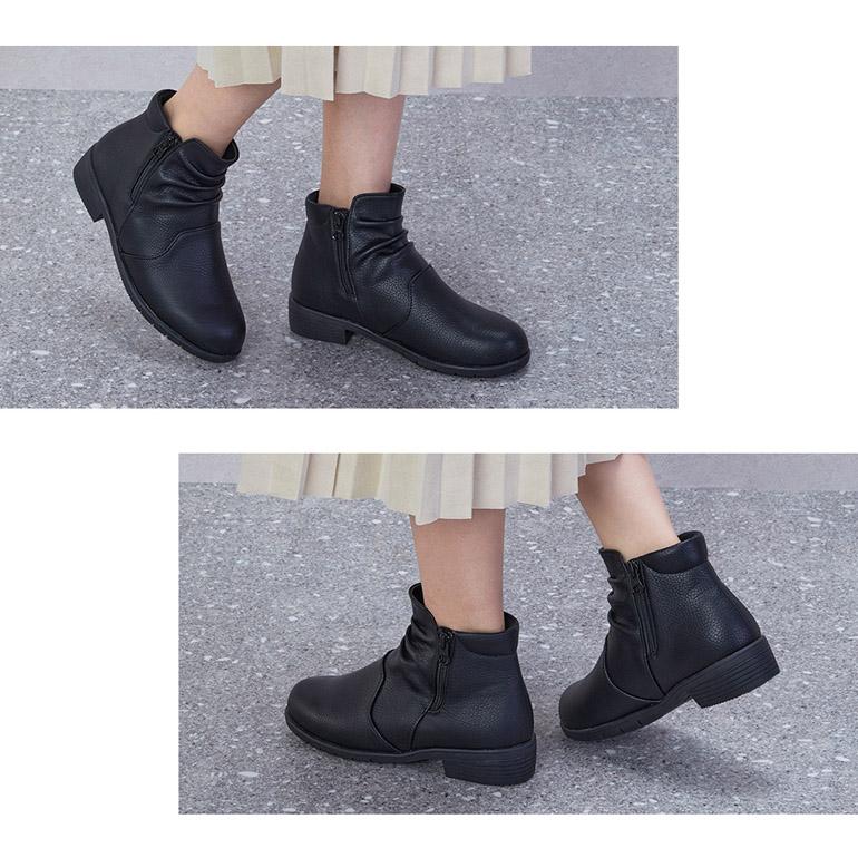 PANSY ブーツ レディース シャーリング ファスナー シンプル 生活防水 幅広 ゆったり 靴 4E パンジー pansy 4634 : パンジーYahoo!店 - 通販 - Yahoo ...