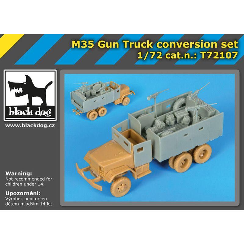 ブラックドッグ T72107 1/72 M 35 ガン トラック コンバージョンセット （ アカデミー用） : ホビーショップ パンツァーレーア - 通販 - Yahoo!ショッピング