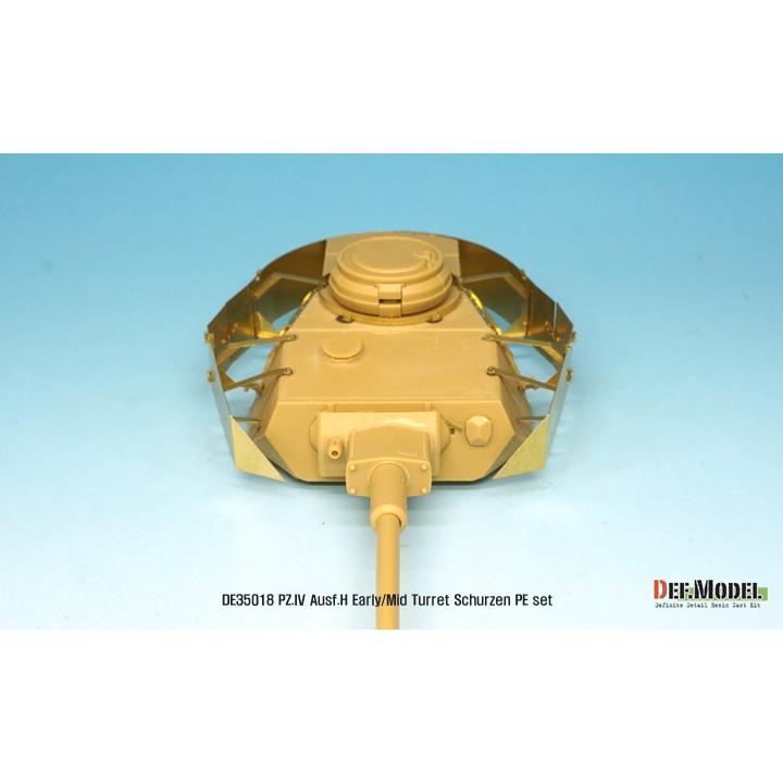 DEFモデル DE35018 1/35 IV号戦車H型初期-中期 砲塔シュルツェンエッチングパーツセット (アカデミー/ 他キット用) : ホビーショップ パンツァーレーア - 通販 ...