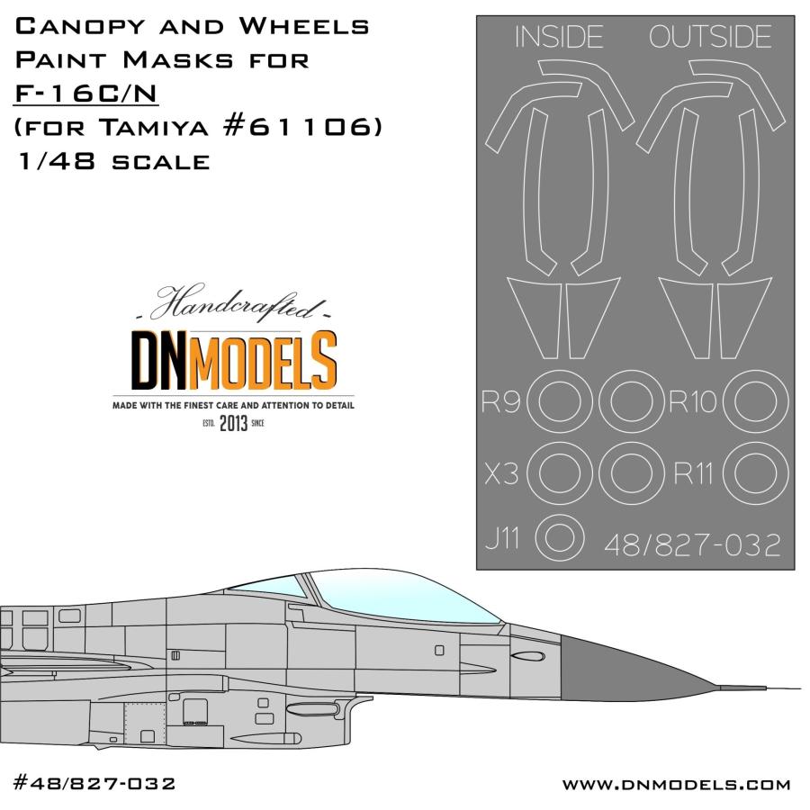 DNモデル 48/827-032 1/48 F-16C/N キャノピー（タミヤ 61106） : ホビーショップ パンツァーレーア - 通販 - Yahoo!ショッピング