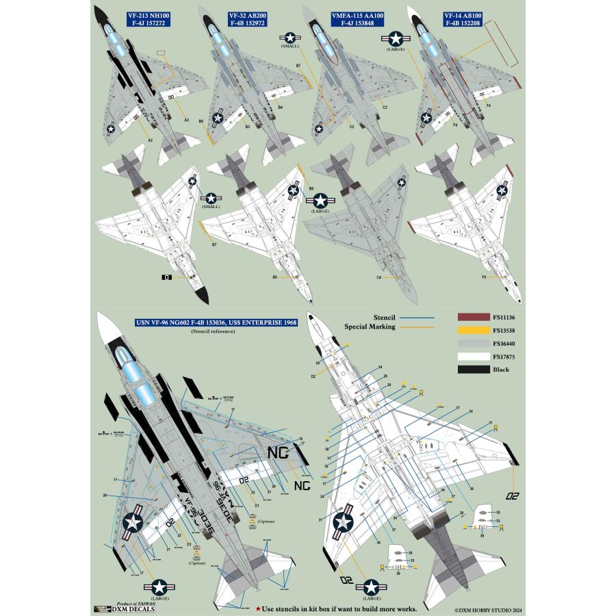 DXM 41-7156 1/72 アメリカ海軍/アメリカ海兵隊 F-4B/J ファントム コレクション 4 : ホビーショップ パンツァーレーア - 通販 - Yahoo!ショッピング