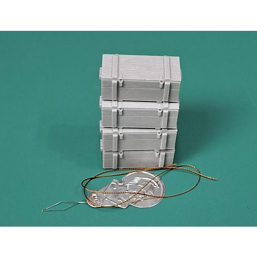 エウレカXXL E-082 1/35 ドイツ 8cmロケット弾8個入用 木製弾薬箱 レジンパーツ×4 : ホビーショップ パンツァーレーア - 通販 - Yahoo!ショッピング