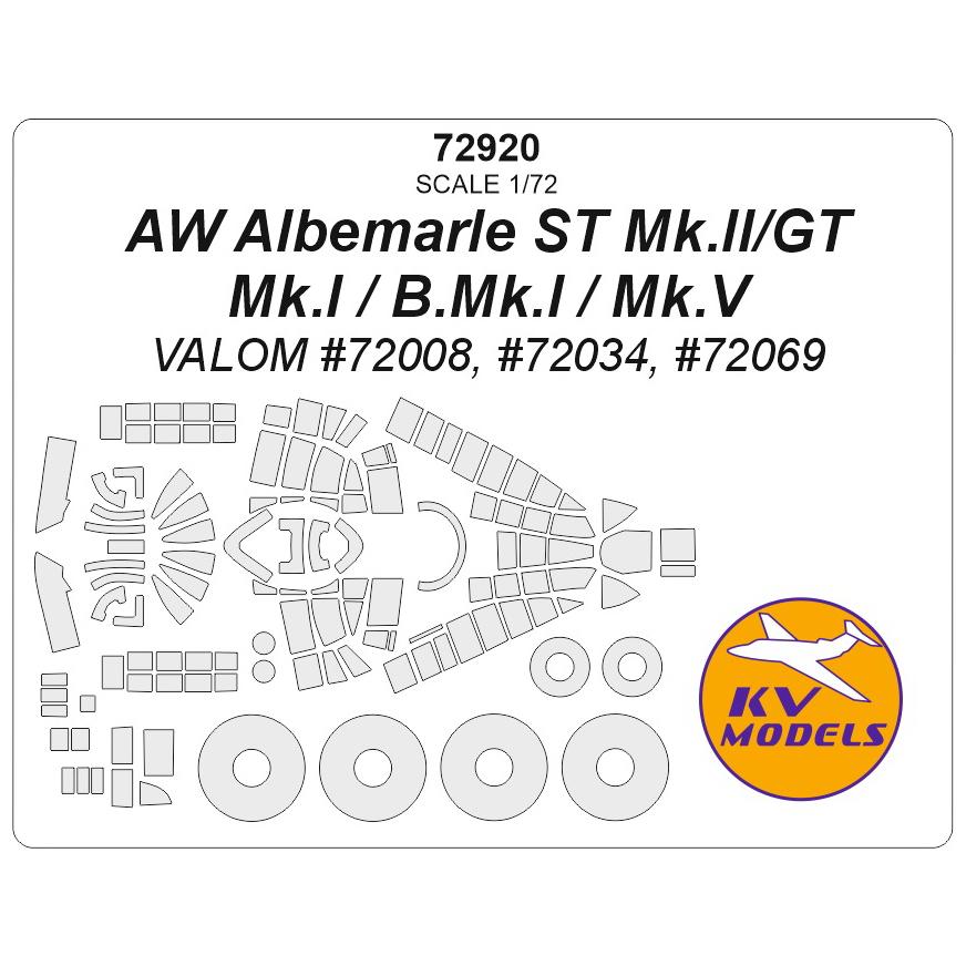 KVモデル 72920 1/72 アームストロング ホイットワース アルベマール ST Mk.II/GT Mk.I / B.Mk.I Mk.V ...