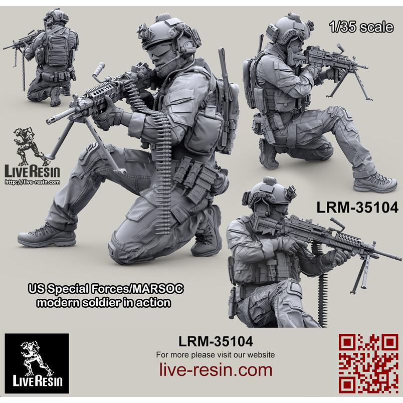 ライブレジン LRM35104 1/35 アメリカ海兵隊特殊作戦コマンド MARSOC インアクション 3 : live-lrm35104 : ホビーショップ パンツァーレーア - 通販 ...