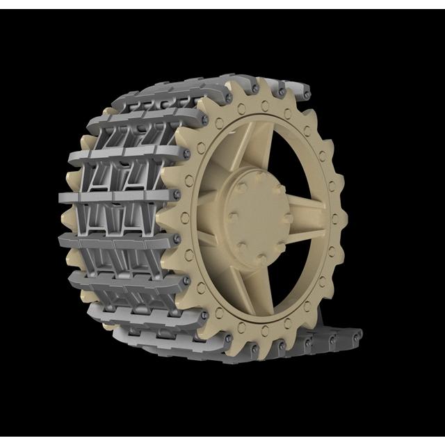 パンツァーアート TR35-017 1/35 E-10駆逐戦車履帯 + ドライブホイール付 :PA-TR35-017:ホビーショップ パンツァーレーア - 通販 - Yahoo!ショッピング