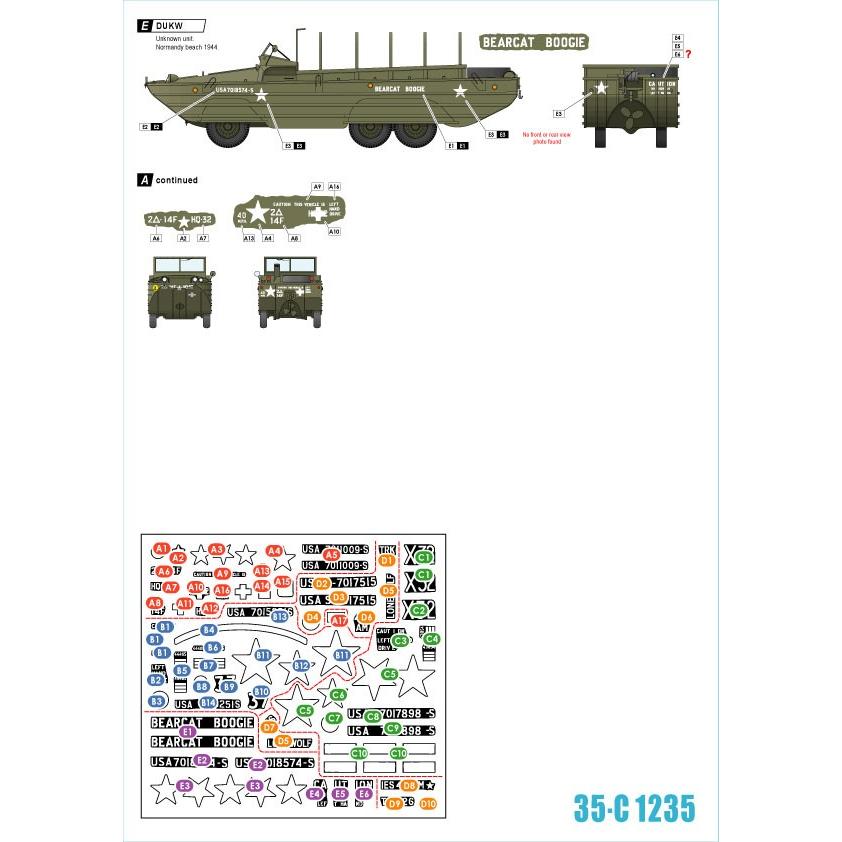 スターデカール 35-C1235 1/35 WWII アメリカ 水陸両用車フォードGPA/DUKW75周年スペシャル : ホビーショップ パン ...
