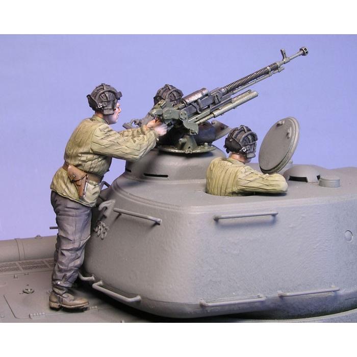 タンクモデル T-35100 1/35 ソビエト JS-2 戦車兵 No.2 DShk機関銃付 1944-45 夏 3体 : ホビーショップ ...