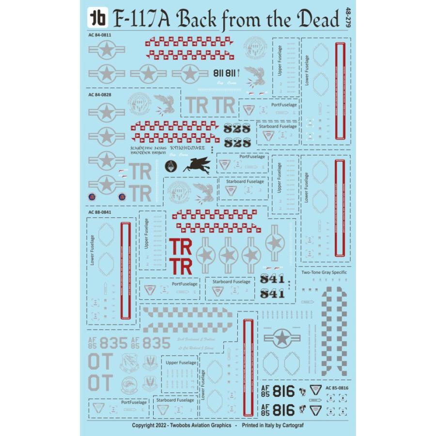 トゥーボブス 48-279 1/48 F-117A リターンフロムザデッド : ホビーショップ パンツァーレーア - 通販 - Yahoo!ショッピング