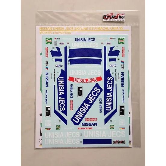 SKデカール SK24006 1/24 ニッサン ユニシア ジェックス スカイライン GT-R マカオ ギア 92 : zoom ...