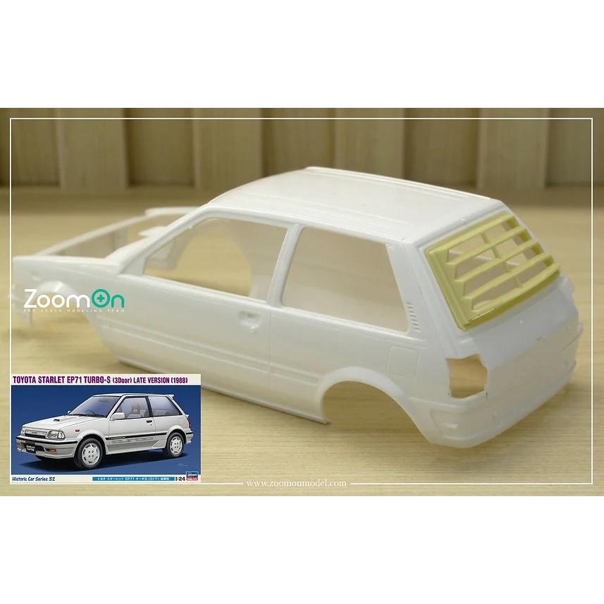 ZoomOn Z127 1/24 トヨタ スターレット Ep71 ウインドウルーバー(ハセガワ用) : ホビーショップ パンツァーレーア ...