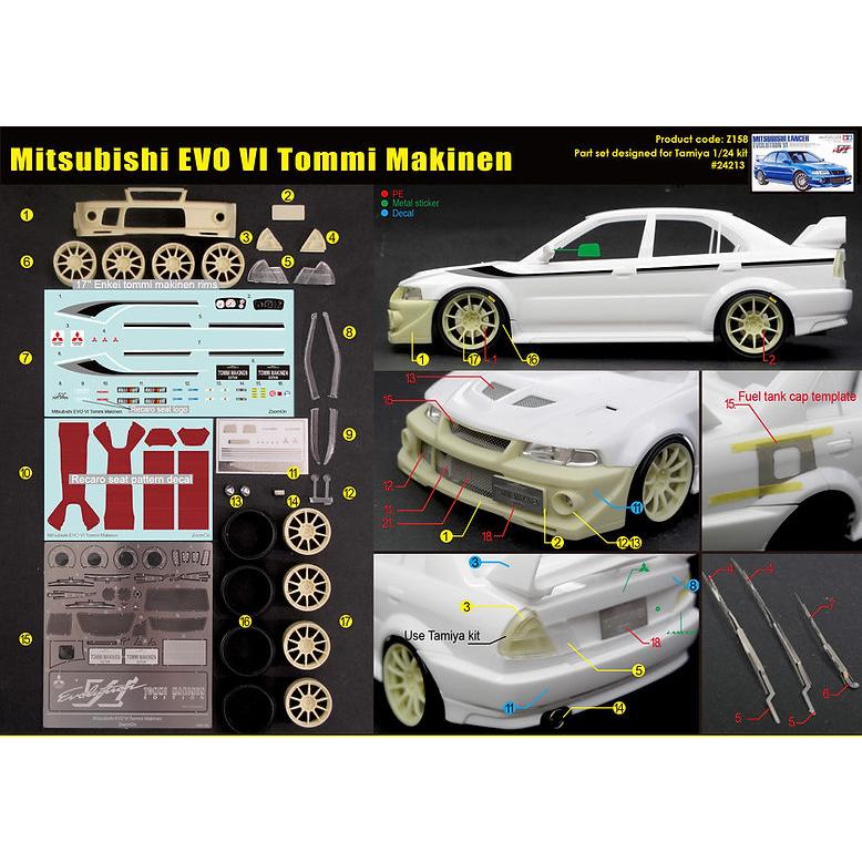 ZoomOn Z158 1/24 三菱 ランサーエボリューションVI トミー ZoomOn Z158 1/24 三菱 ランサーエボリューションVI トミー
