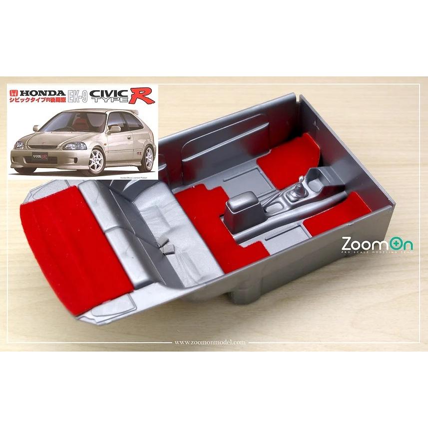 ZoomOn ZC006 1/24 カーペットセット - ホンダ EK9 タイプR レッド : ホビーショップ パンツァーレーア - 通販 - Yahoo!ショッピング