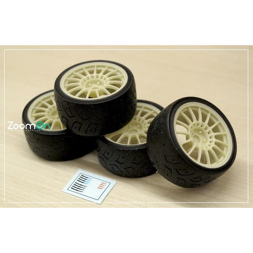 ZoomOn ZR078 1/24 16インチ エンケイスポーツ RC-T5 ホイールセット : ホビーショップ パンツァーレーア - 通販 - Yahoo!ショッピング