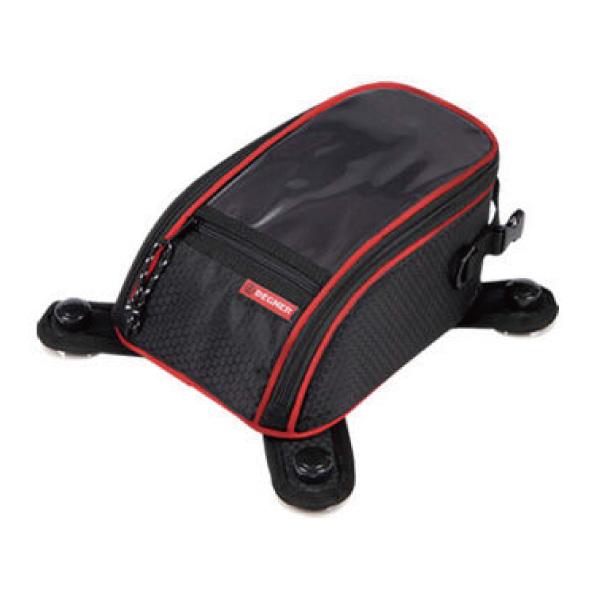 DEGNER デグナー NB-117A マグネットタンクバッグ ブラック/レッドパイピング : PAPAマート - 通販 - Yahoo!ショッピング