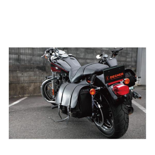 デグナー NB-43B 右出マフラー対応ナイロンダブルサドルバッグ / DEGNER NYLON DOUBLLE SADDLE BAG FOR RIGHT APP MUFFLER ...