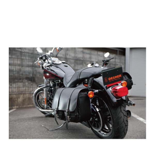 デグナー NB-43B 右出マフラー対応ナイロンダブルサドルバッグ / DEGNER NYLON DOUBLLE SADDLE BAG FOR RIGHT APP MUFFLER ...