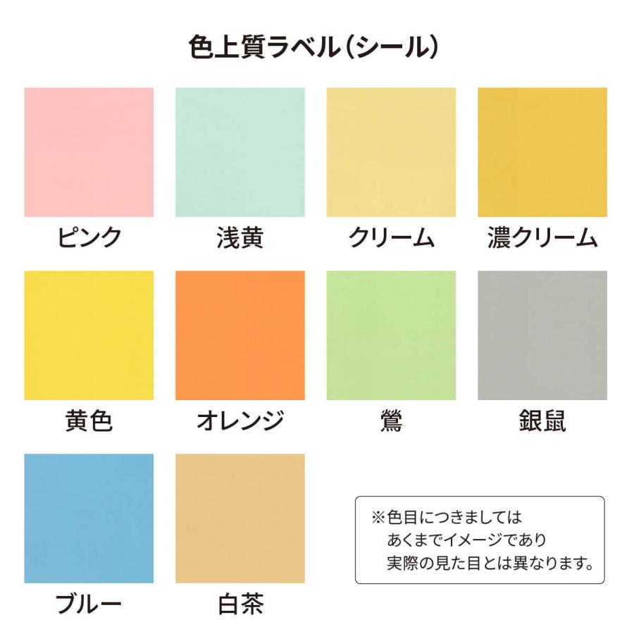 色上質ラベル （シール） A4サイズ：10色1枚ずつ 合計10枚 カラーシール 上質紙 色紙 いろがみ シール紙 ラベルシール 印刷紙 印刷用紙 : 松本洋紙店 - 通販 - Yahoo!ショッピング