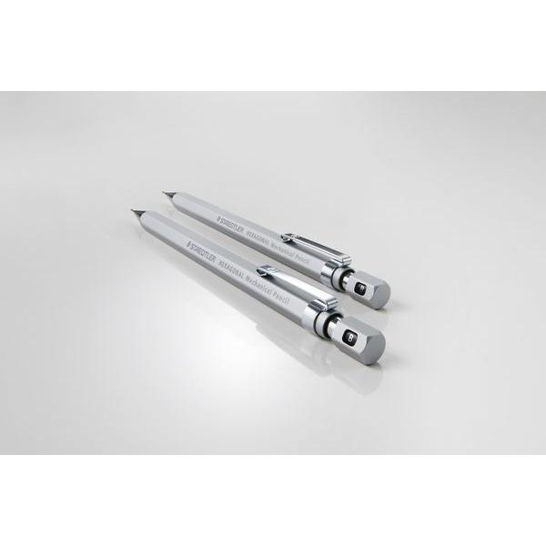 STAEDTLER ステッドラー ヘキサゴナル シャープペンシル 0.5ミリ シルキーシルバー 925 77-05S ポスト投函配送対応 :SDR-9257705S:papeterie la ...