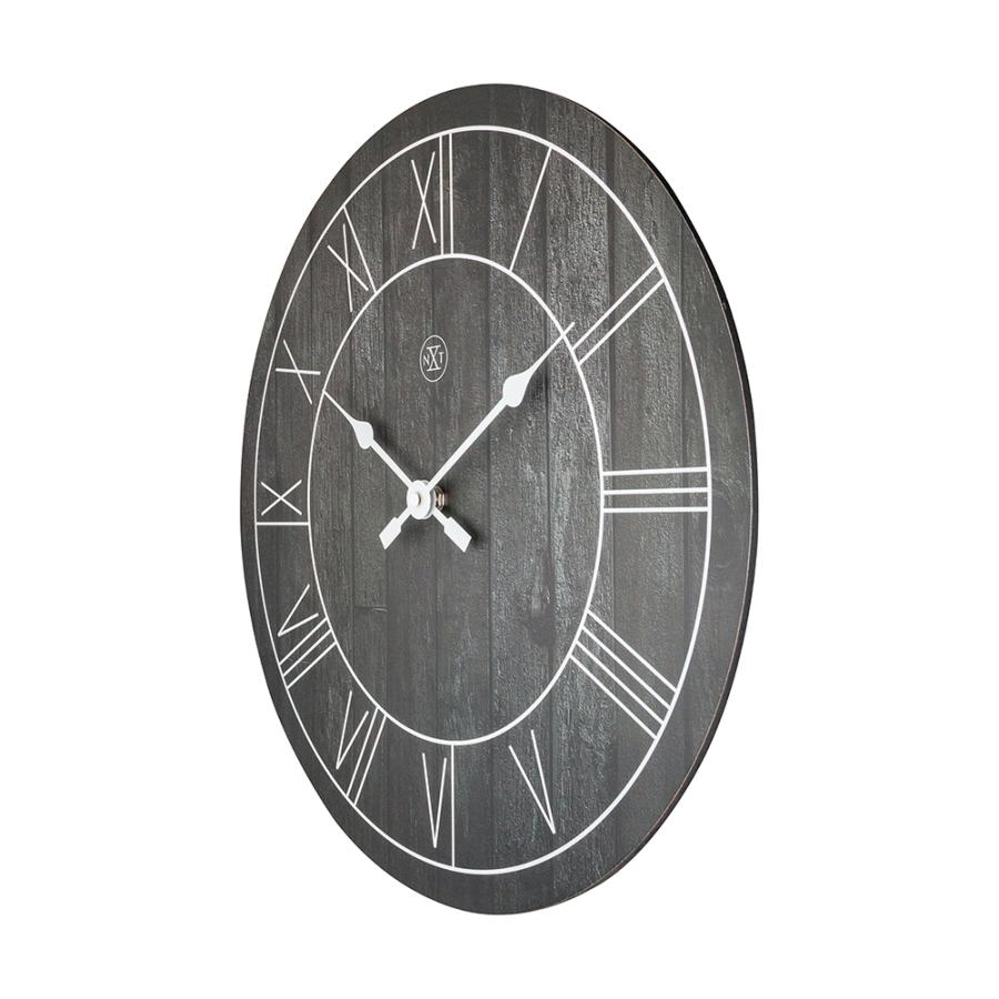 アウトレット特価 NEXTIME ネクスタイム 壁掛け時計 ポール 時計 おしゃれ ナチュラル シンプル インテリア 木目 自然 : ルー ...