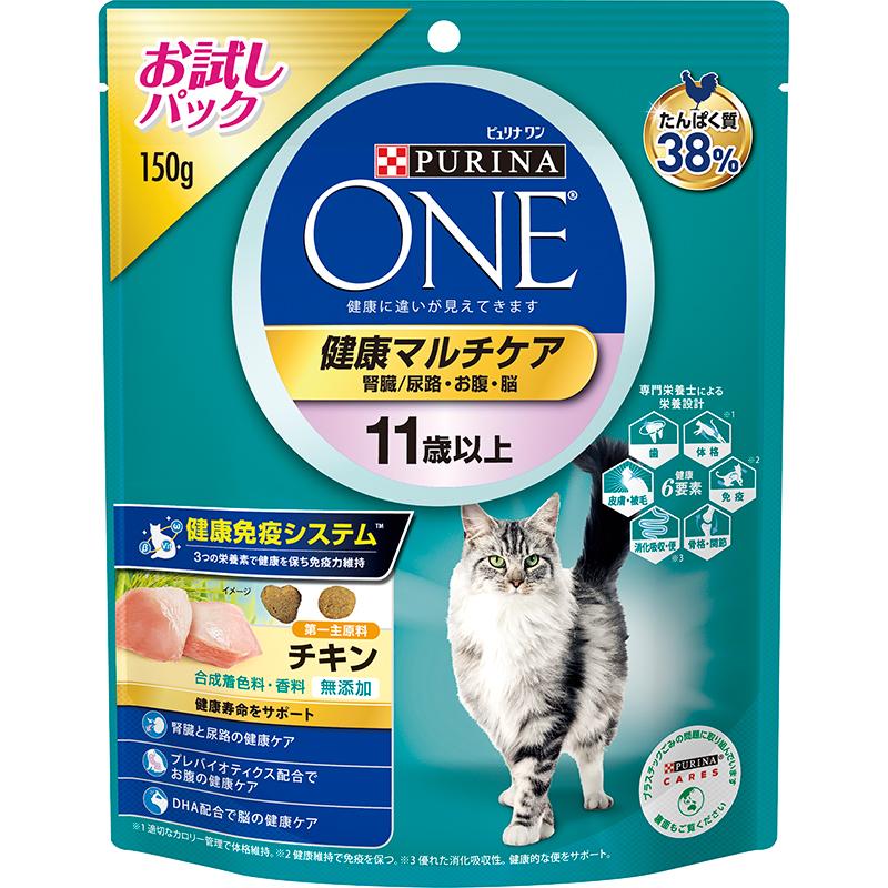 ピュリナワン 猫ドライフード 5848 ネスレ ピュリナワンキャット 健康マルチケア 11歳以上 チキン 150g×12セット(1.8kg) : ルークランオンライン - 通販 - Yahoo ...