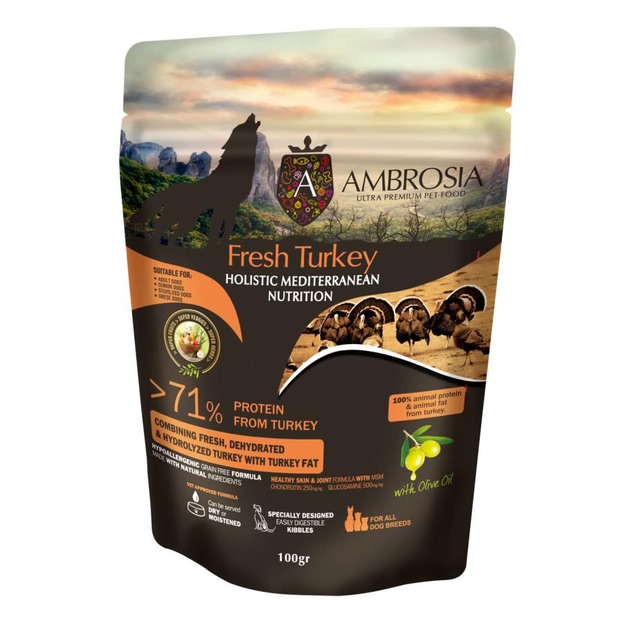 犬ドライフード 07361 TriccoInternational アンブロシア HMN ターキー 100g×10セット（1kg） : ルークランオンライン - 通販 - Yahoo!ショッピング