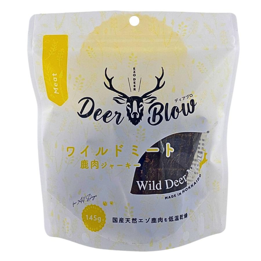 犬スナック 35215 リードバディ DEER BLOW ワイルドミート エゾ鹿肉ジャーキー 145g×10セット（1.45kg） : ルークランオンライン - 通販 - Yahoo!ショッピング