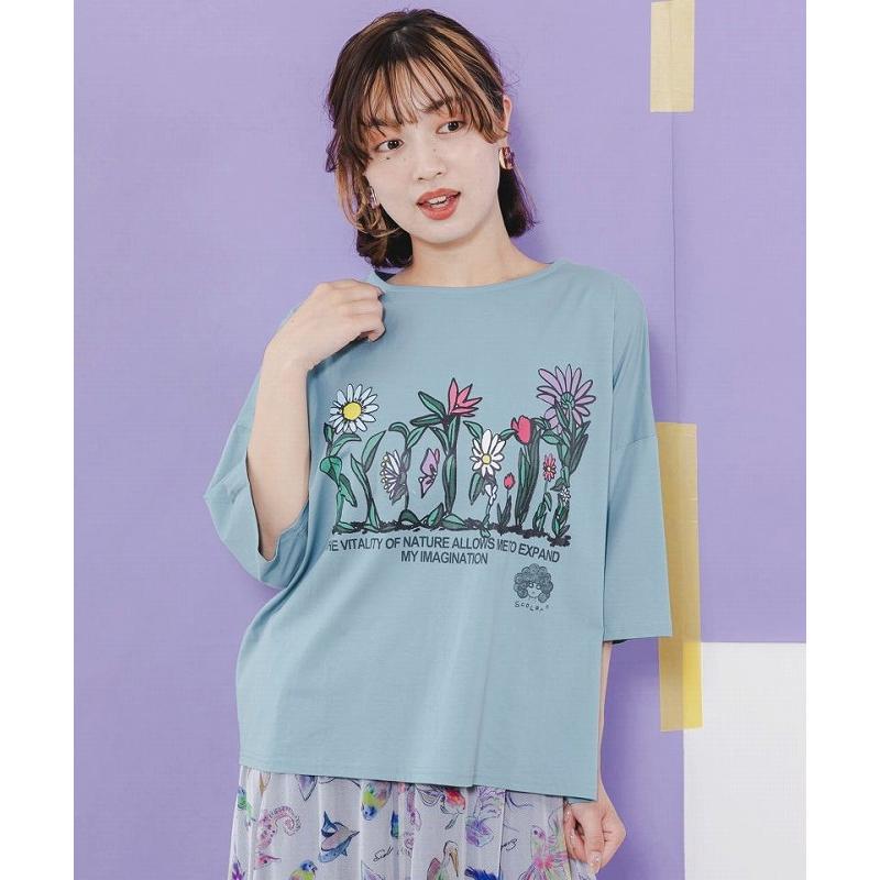 ScoLar Tシャツ スカラー 142679 花ロゴ柄 接触冷感Tシャツ トップス カジュアル ポップ メルヘン レトロ 原宿系 個性的 : Pappa Duduu - 通販 - Yahoo ...