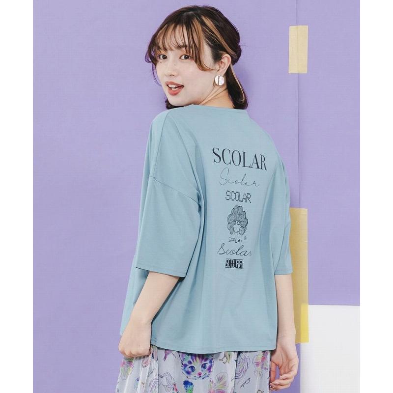 ScoLar Tシャツ スカラー 142679 花ロゴ柄 接触冷感Tシャツ トップス カジュアル ポップ メルヘン レトロ 原宿系 個性的 : Pappa Duduu - 通販 - Yahoo ...