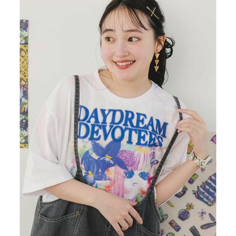 ScoLar Tシャツ 新作 スカラー 151677 女の子とネコ花柄 アートメルヘンTシャツ トップス カジュアル ガーリー レトロ ポップ メルヘン 原宿系 個性的 : Pappa ...