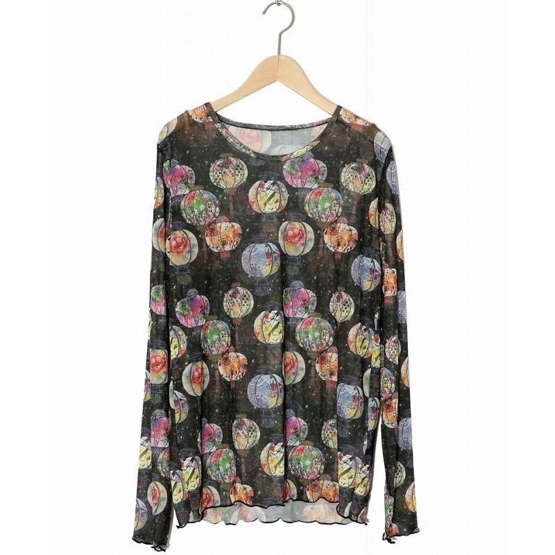 ScoLar Tシャツ 新作 スカラー 152611 女の子・ランタン・花柄 3柄展開チュールロンT トップス インナー カジュアル レトロ 原宿系 個性的 ポイント : Pappa ...