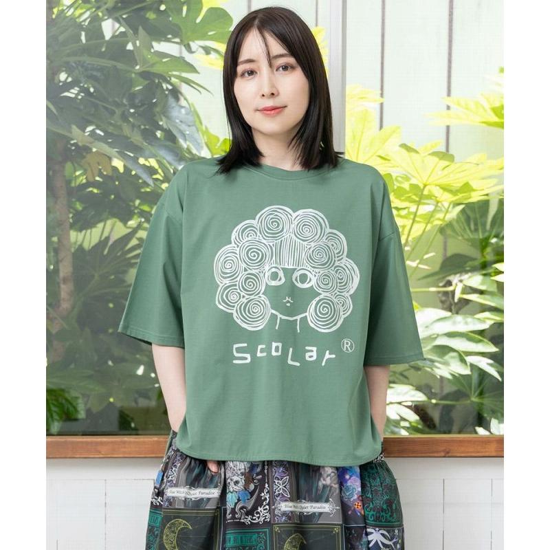 ScoLar Tシャツ 新作 スカラー 152656 スカラー箔プリント 接触冷感Tシャツ トップス カジュアル ガーリー 原宿系 個性的 ポイント : Pappa Duduu - 通販 ...