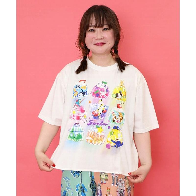 ScoLar Tシャツ 新作 スカラー 152657 アニマルゼリー柄 接触冷感Tシャツ トップス カジュアル ガーリー 原宿系 個性的 ポイント : Pappa Duduu - 通販 ...