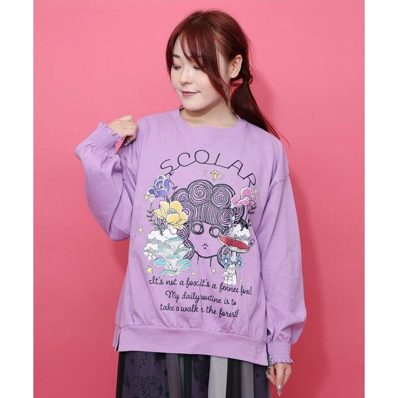 ScoLar Tシャツ 新作 スカラー 153666 きのこ花十字架スカ子ロンT トップス カジュアル ガーリー レトロ 原宿系 個性的 ポイント : Pappa Duduu - 通販 ...
